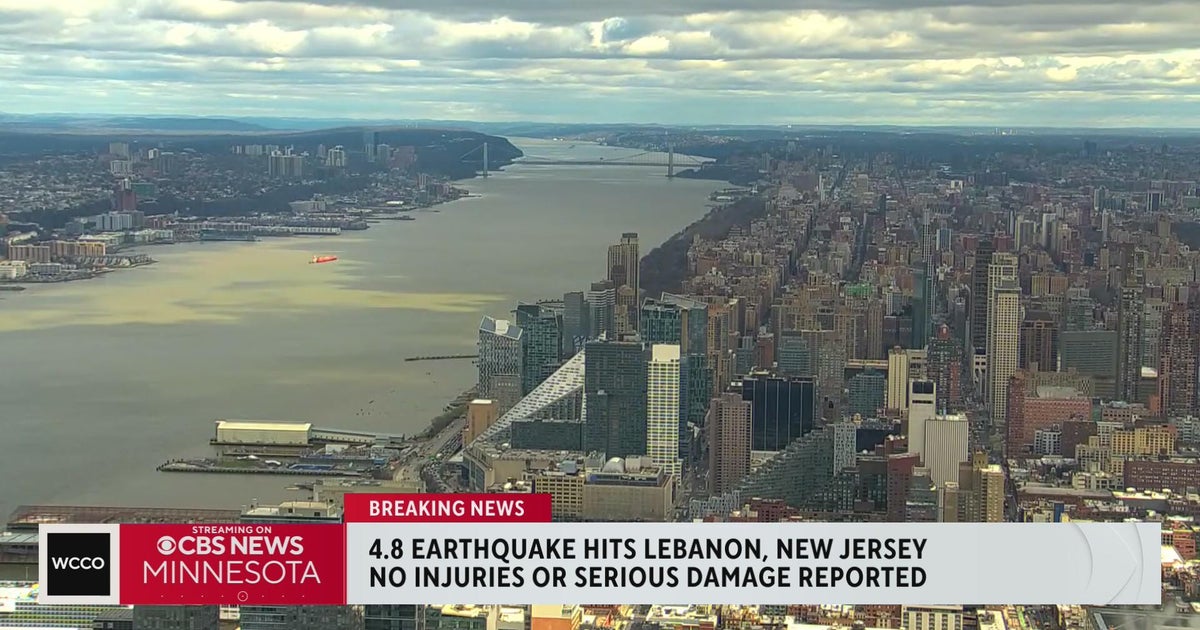 Earthquake rattles states on the East Coast, including New York - CBS ...