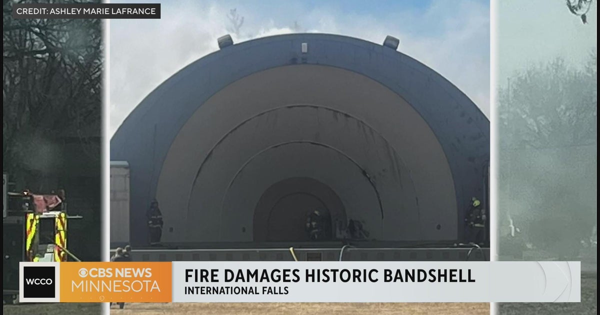 International Falls’ historic bandshell damaged by fire - CBS Minnesota