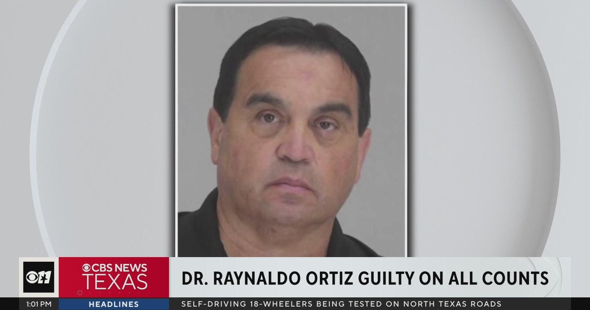 Raynaldo Ortiz found guilty on 10 felony charges - CBS Texas