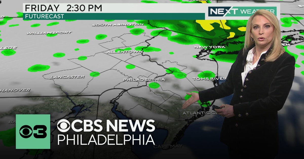 More windy weather with some rain showers in Philadelphia region - CBS ...