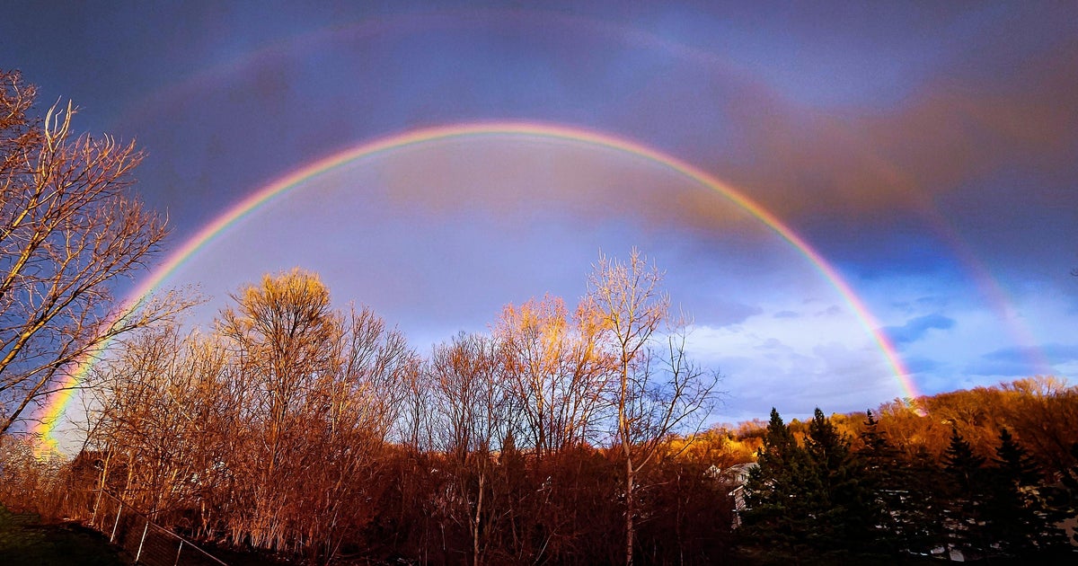 Double rainbow over Minnesota: April 11, 2024
