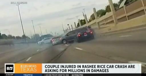 Couple injured in Rashee Rice car crash asking for millions in damages ...