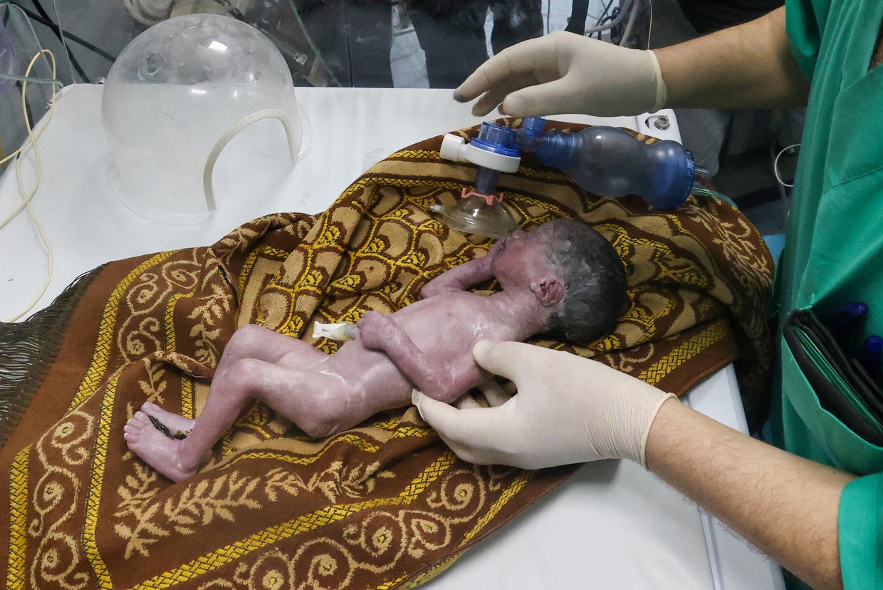Baby saved from dying mother's womb after Israeli airstrike on Gaza ...
