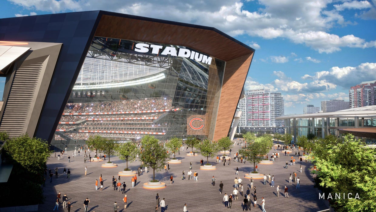 Chicago Bears unveil plan for new domed stadium on the lakefront - CBS ...