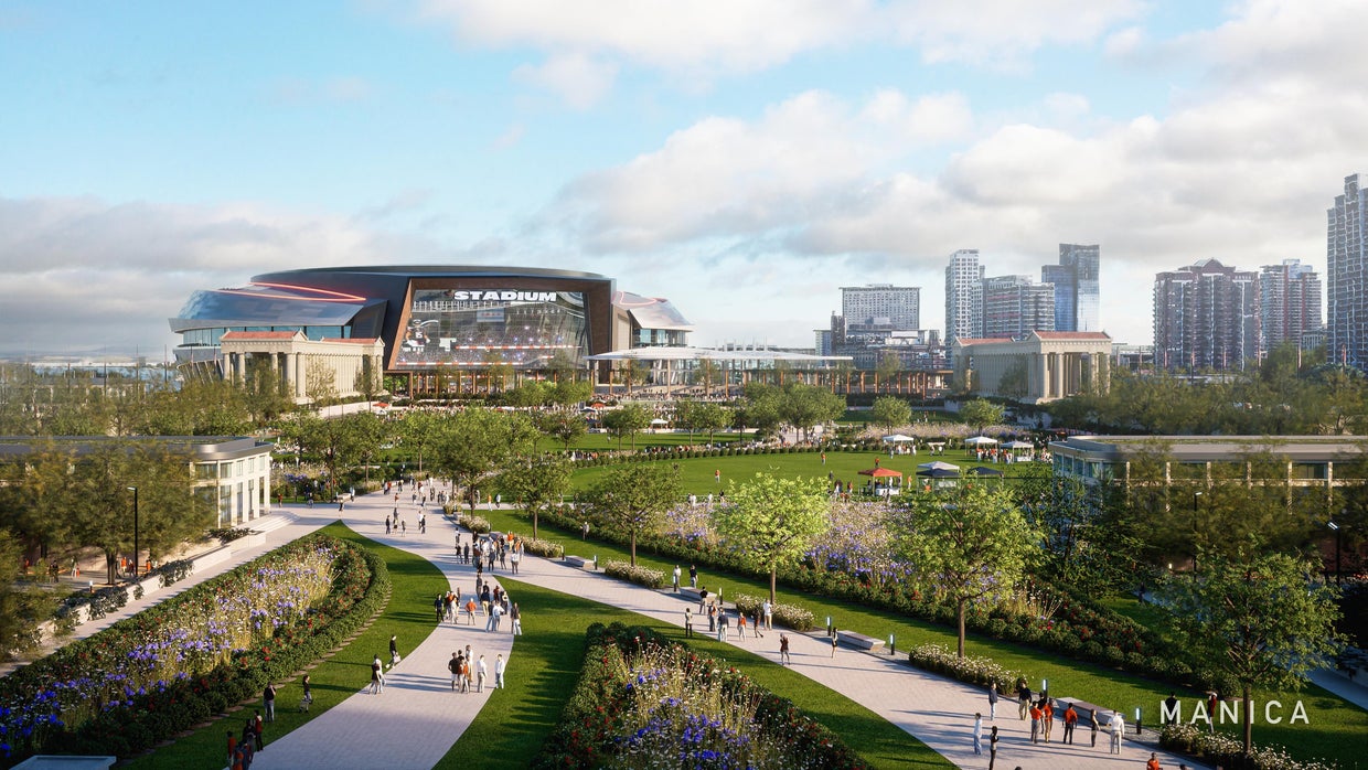 Chicago Bears unveil plan for new domed stadium on the lakefront - CBS ...