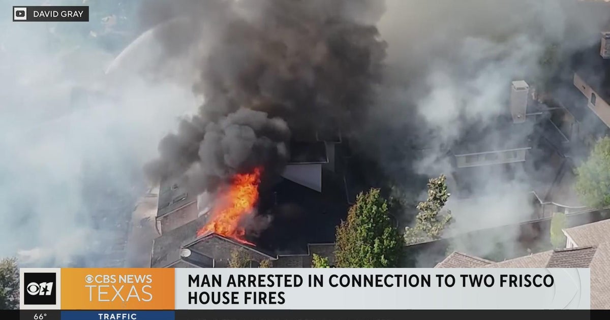 Man arrested after being connected to two Frisco house fires - CBS Texas