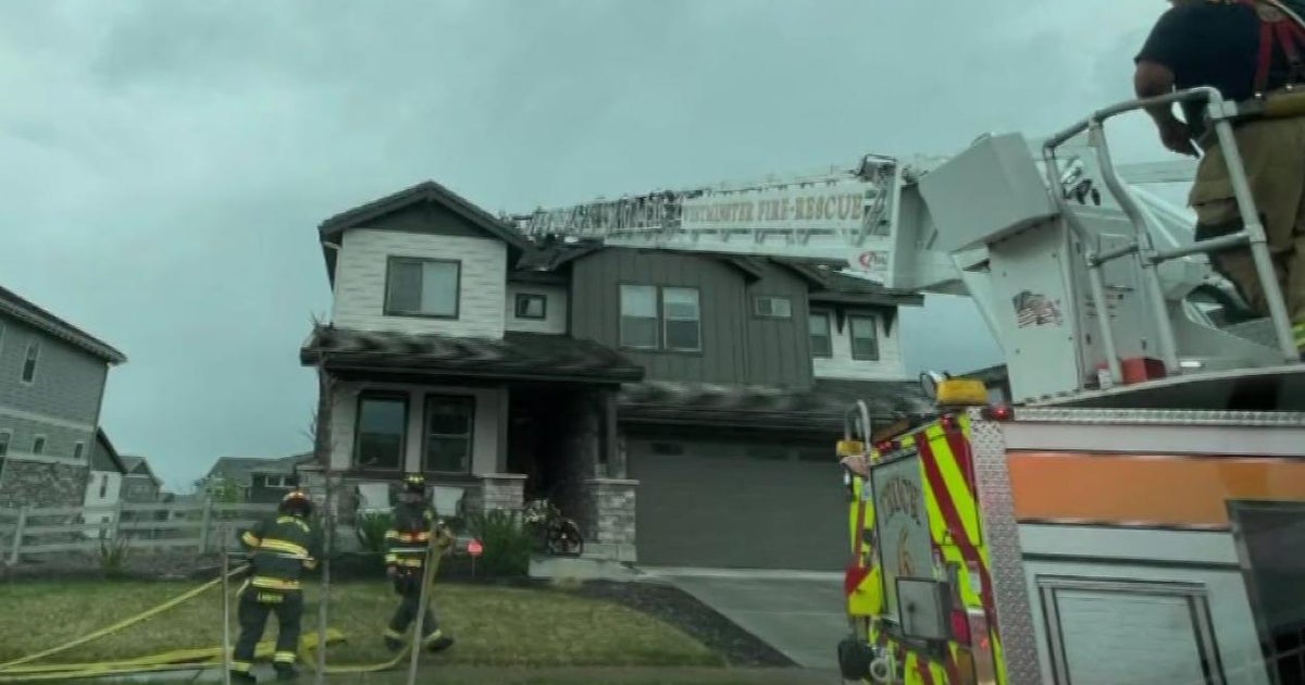 House fire in Broomfield possibly caused by lightning - CBS Colorado