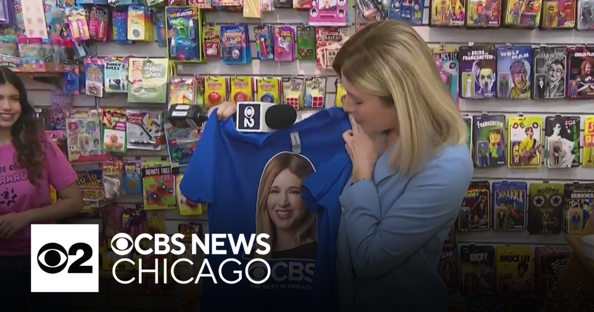 Get your Jackie Kostek merch at Andersonville's "Strange Cargo" - CBS Chicago