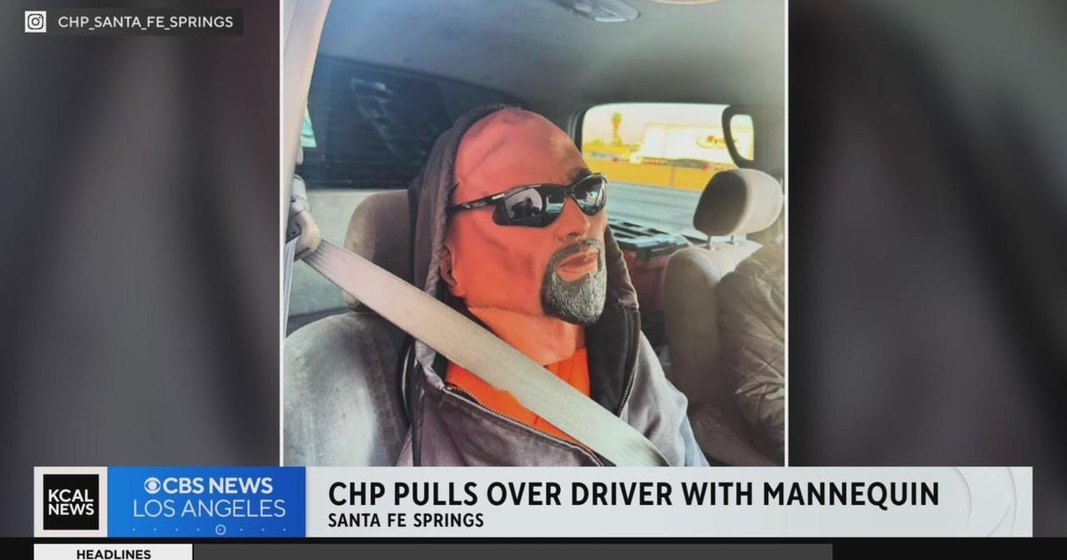 Carpool violator busted with plastic dummy - CBS Los Angeles