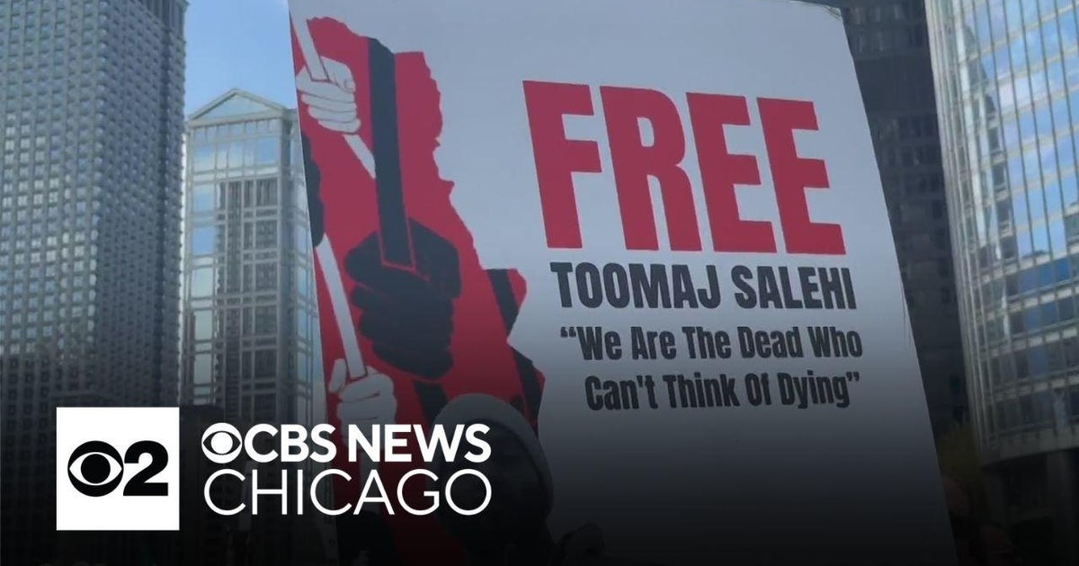 Chicagoans hold rally for Iranian rapper sentenced to death - CBS Chicago