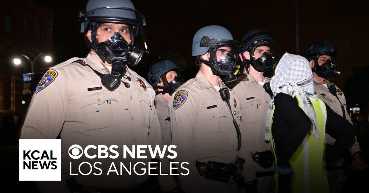 Police presence increases on UCLA campus following protests - CBS Los ...