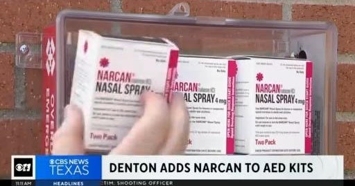 Denton adds Narcan to AED kits - CBS Texas