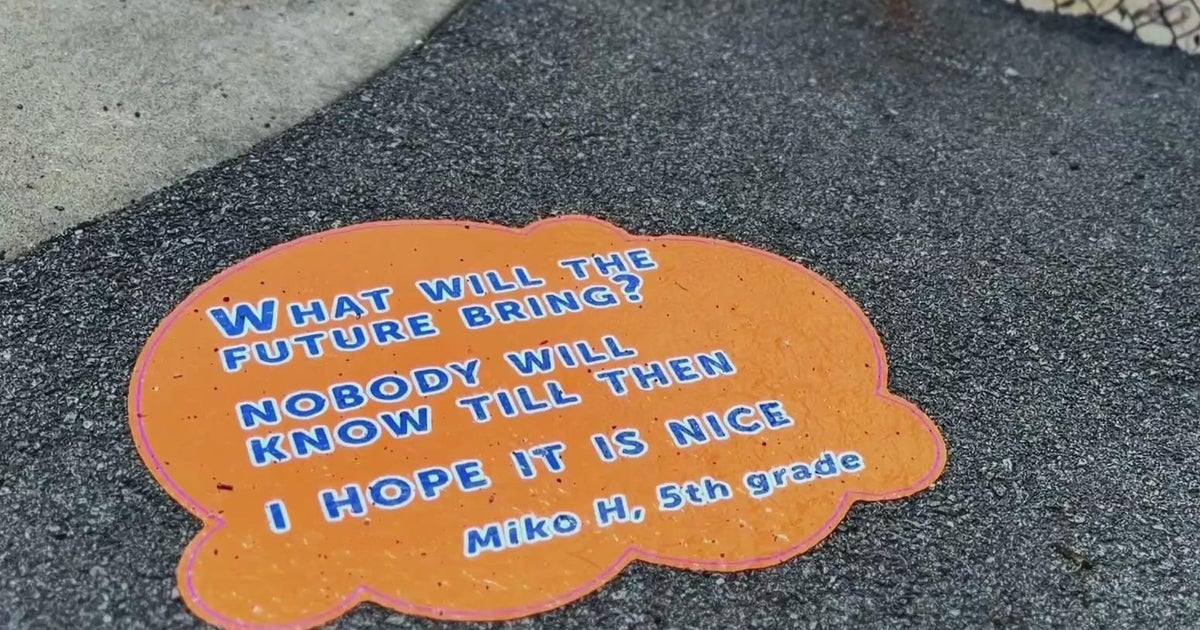 Kids unveil their poems at Pittsburgh-area park - CBS Pittsburgh