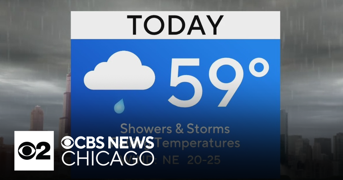 Showers, storms throughout the day Thursday in Chicago - CBS Chicago