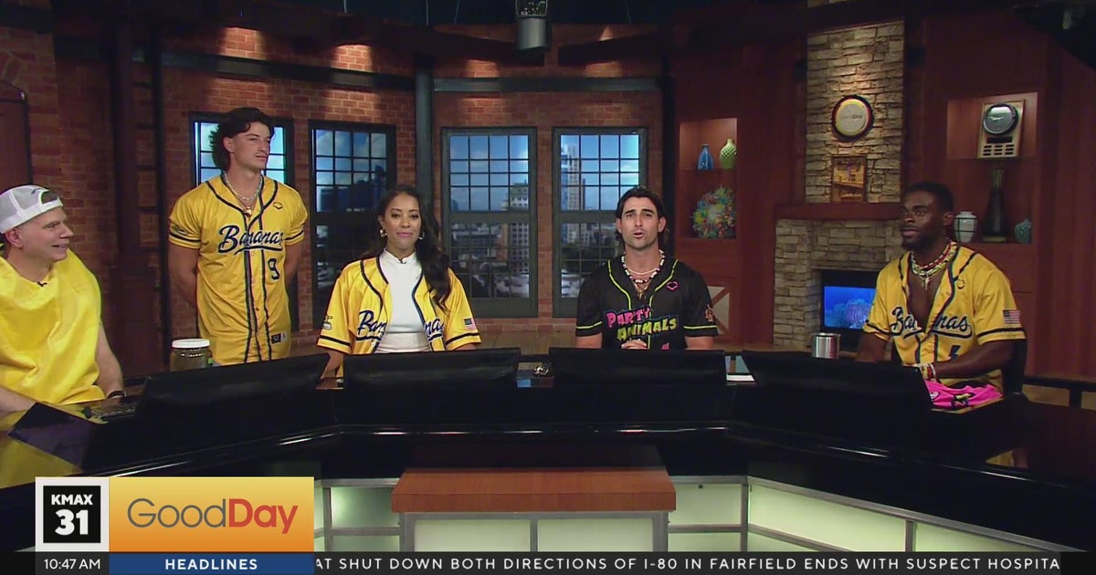 Savannah Bananas Takeover - "Tinder" tries the teleprompter - Good Day ...
