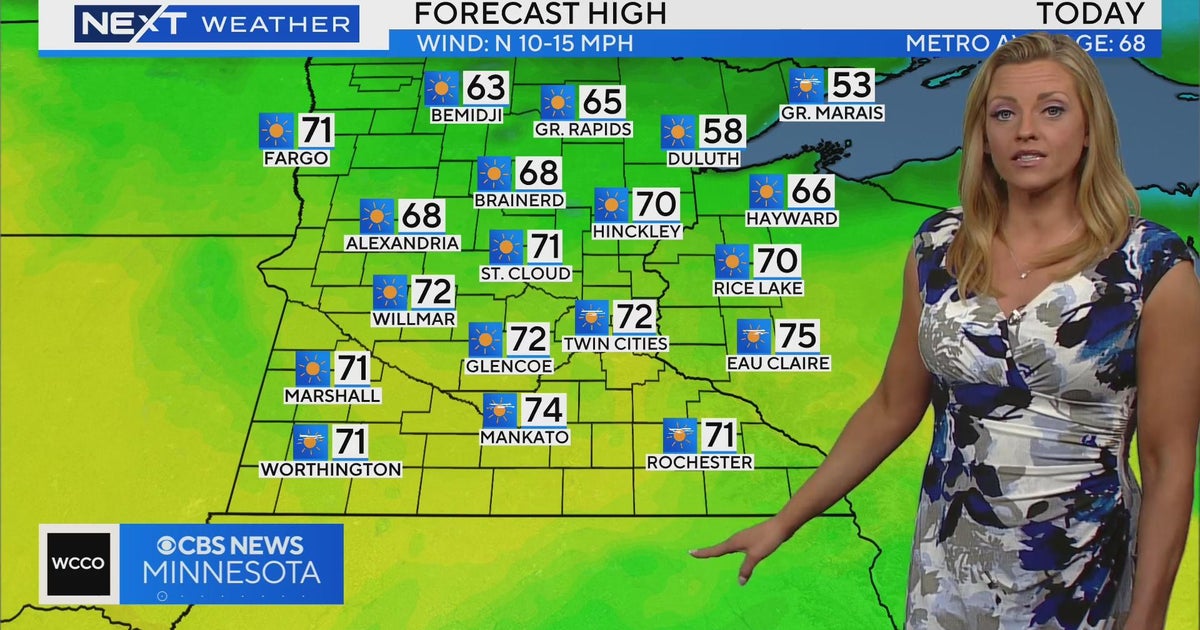 NEXT Weather: Noon forecast from May 13, 2024 - CBS Minnesota