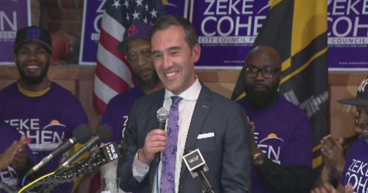 Zeke Cohen wins race for Baltimore City Council President - CBS Baltimore