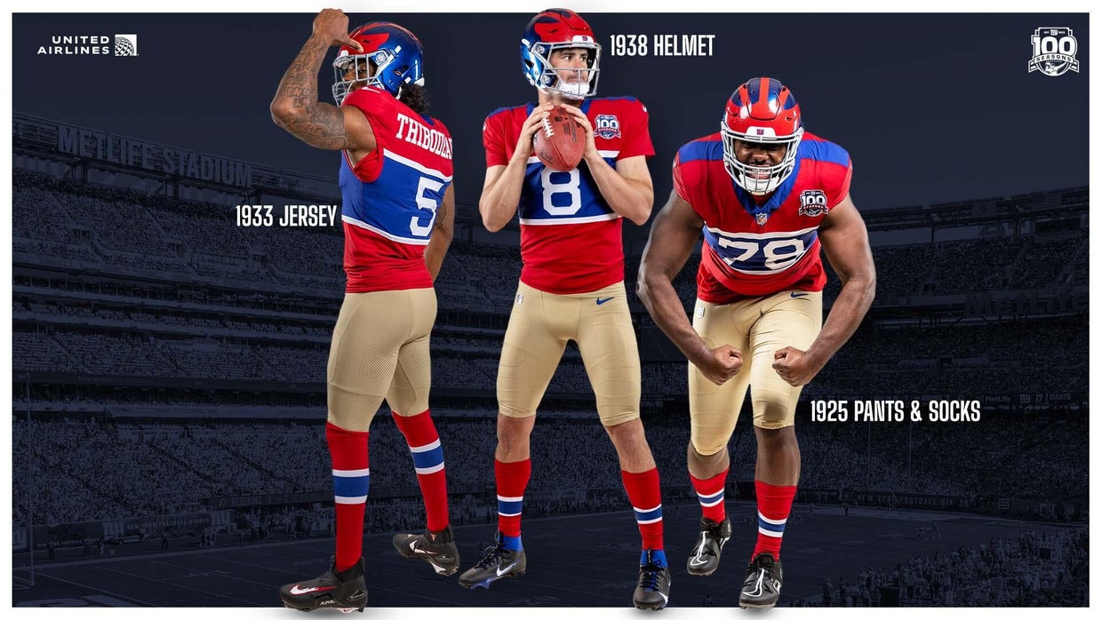 New York Giants' throwback uniforms unveiled. Here's more about the ...