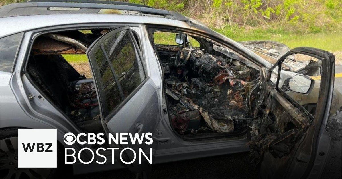 New Hampshire woman lucky to be alive after escaping car fire - CBS Boston