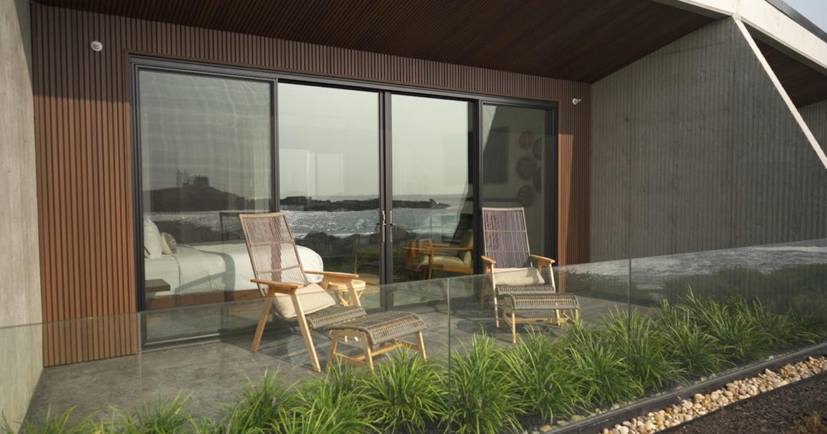 Taking in the incredible views at the Viewpoint Hotel in York, Maine ...