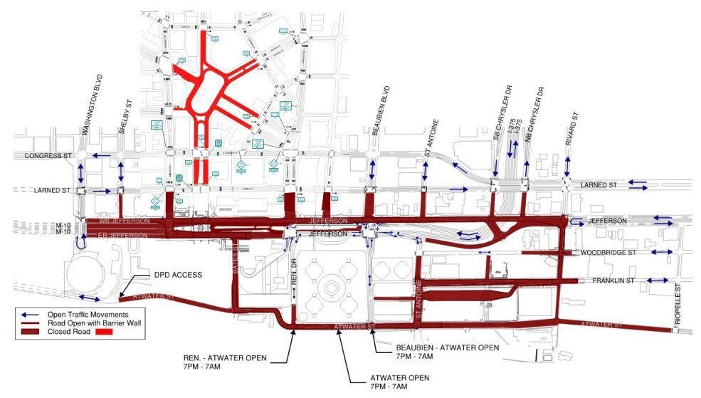 Detroit outlines road closures, transportation options for Grand Prix ...