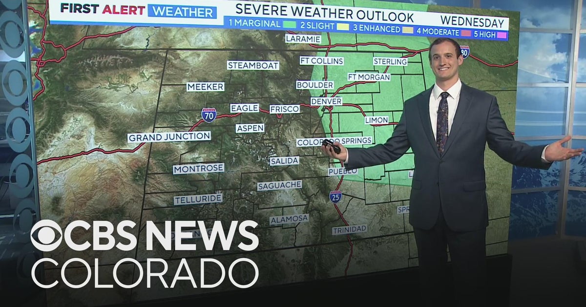 Strong to severe storms possible Wednesday across Colorado - CBS Colorado