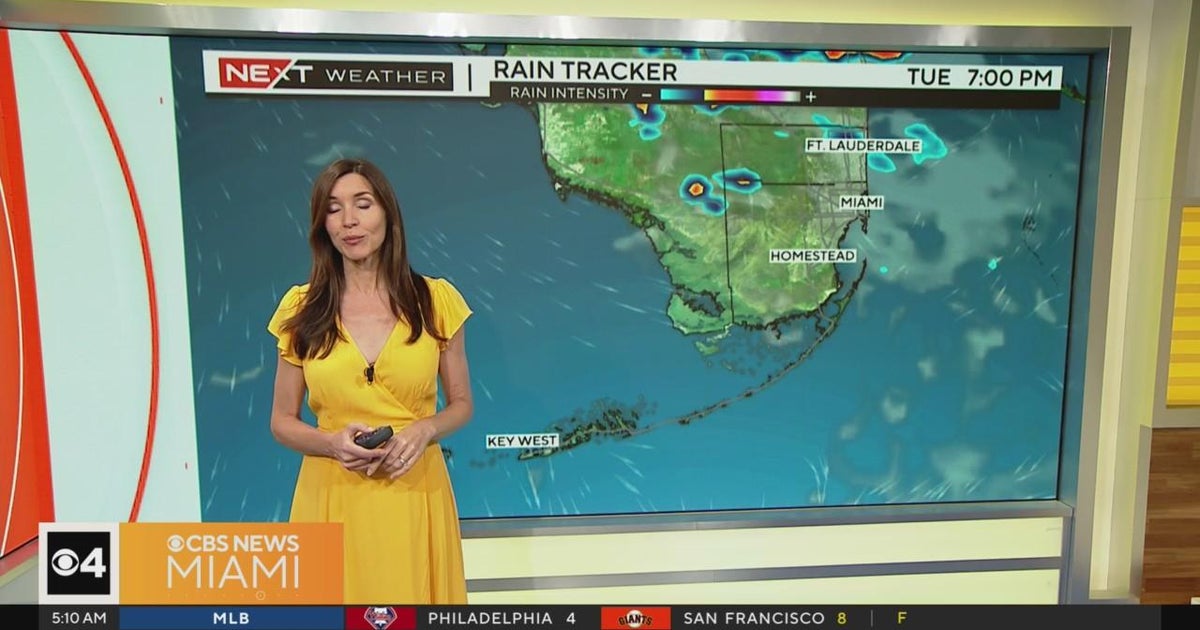 Get ready for a soggy afternoon - CBS Miami