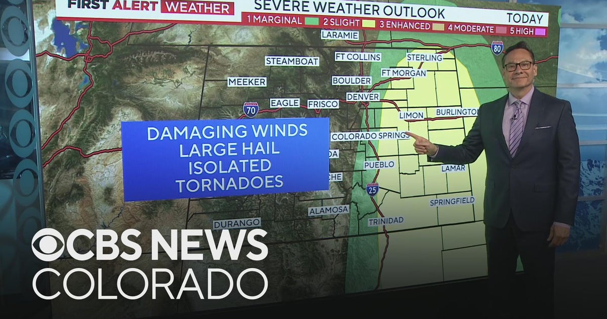 Two days of severe storms and then things warm up and calm down - CBS ...