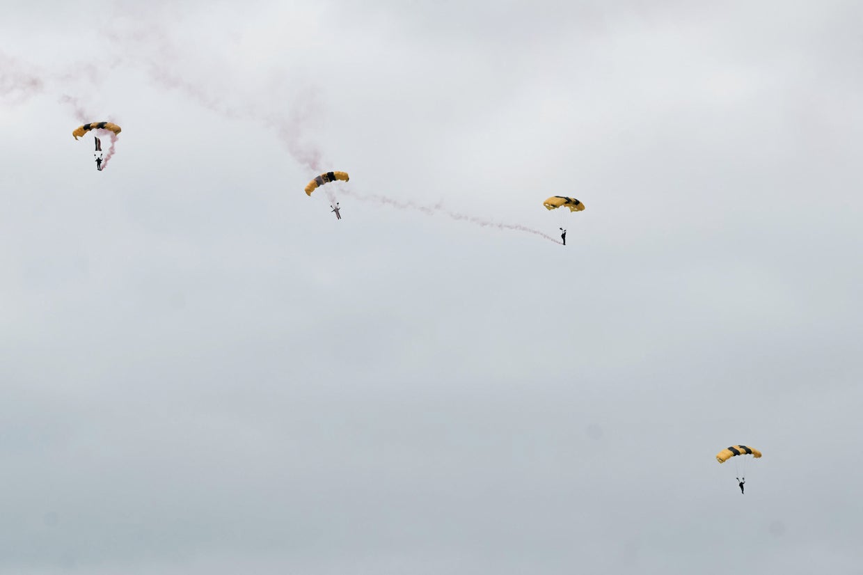 Parachute jump from WWII-era planes kicks off commemorations for the ...