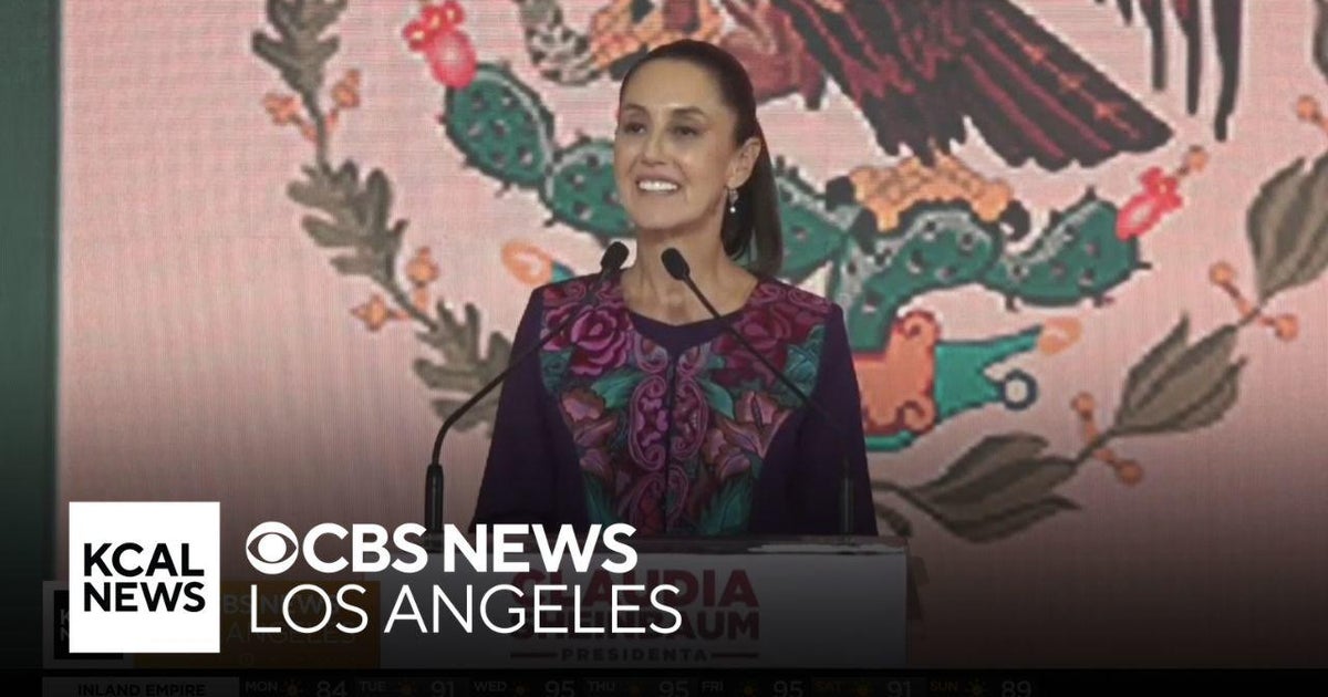 Claudia Sheinbaum will become Mexico's first woman president - CBS Los ...