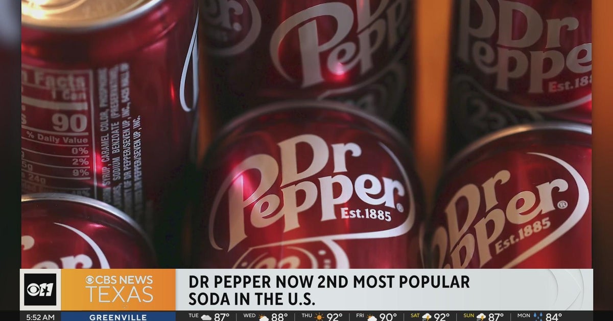 Dr Pepper Named 2nd Most Popular Soda In The U S Cbs Texas