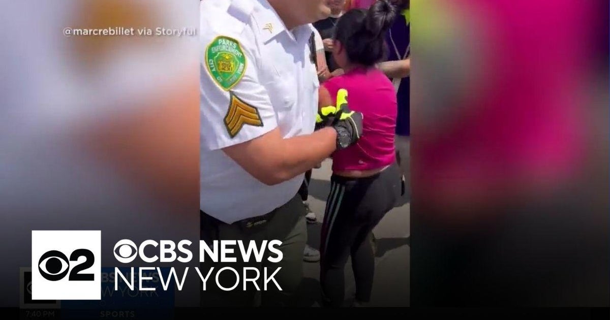Video shows NYC employee and handcuffed girl struggle in Battery Park ...
