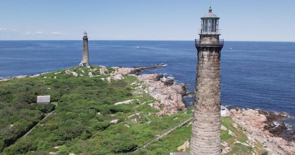 Taking in the amazing views of Thacher Island's twin lighthouses off ...