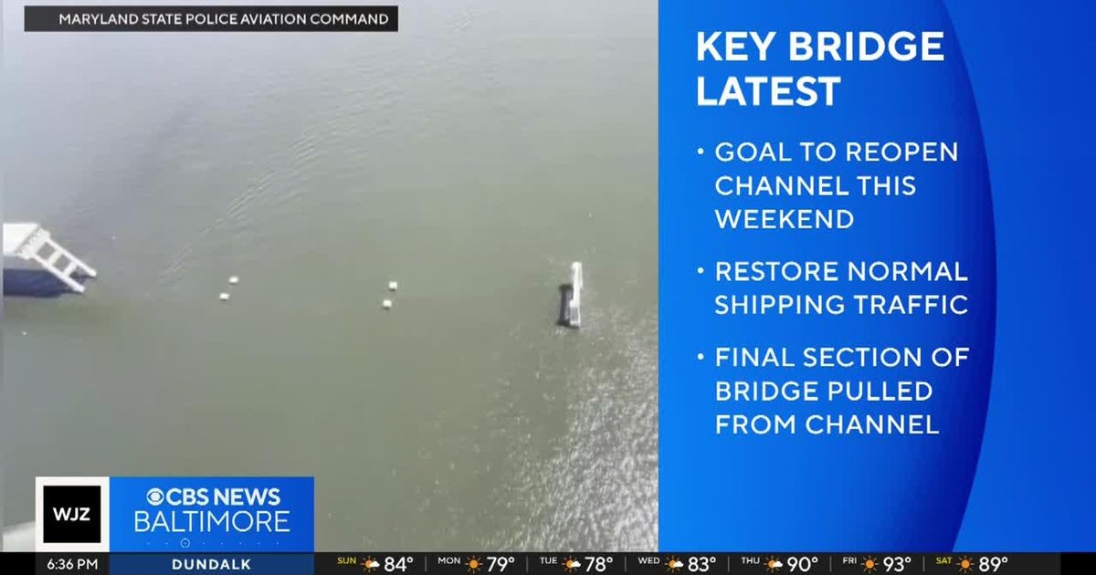 The Port of Baltimore's main shipping channel is set to reopen this ...