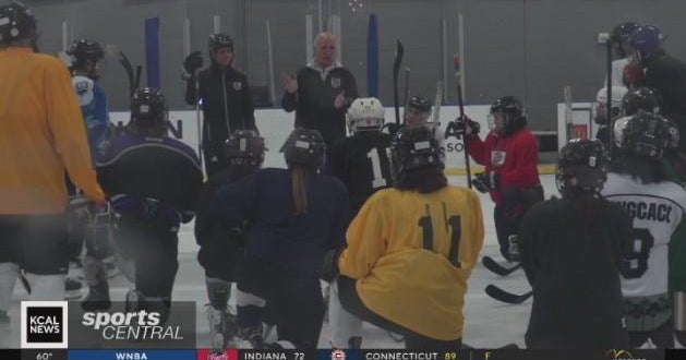 Daryl Evans hosts adult hockey workshop - CBS Los Angeles
