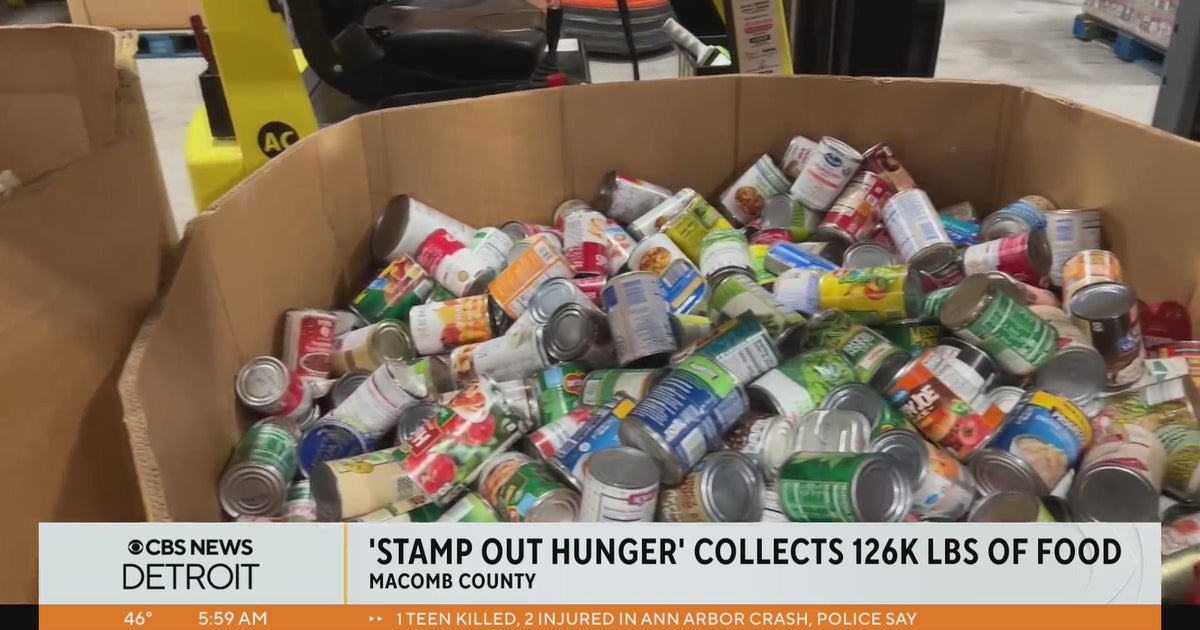 Event brings over 126K pounds of food to Metro Detroit food bank - CBS ...