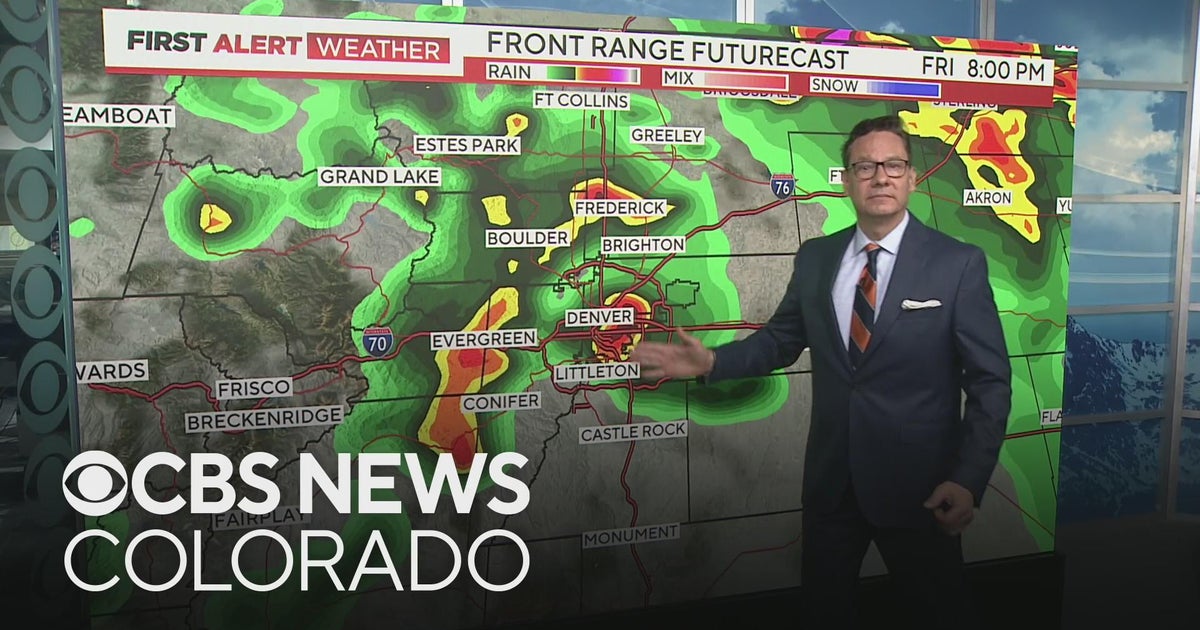 Showers and T-storms before calmer weekend - CBS Colorado
