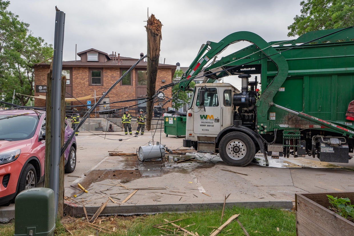 Trash truck snags overhead lines, knocks out power to dozens of ...