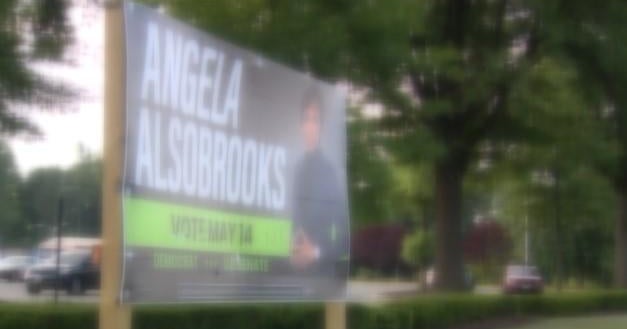 Angela Alsobrooks' U.S. Senate campaign sign vandalized in Prince ...