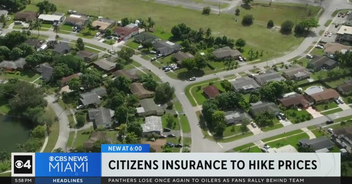 Homeowners with Citizens insurance to see premium increases - CBS Miami