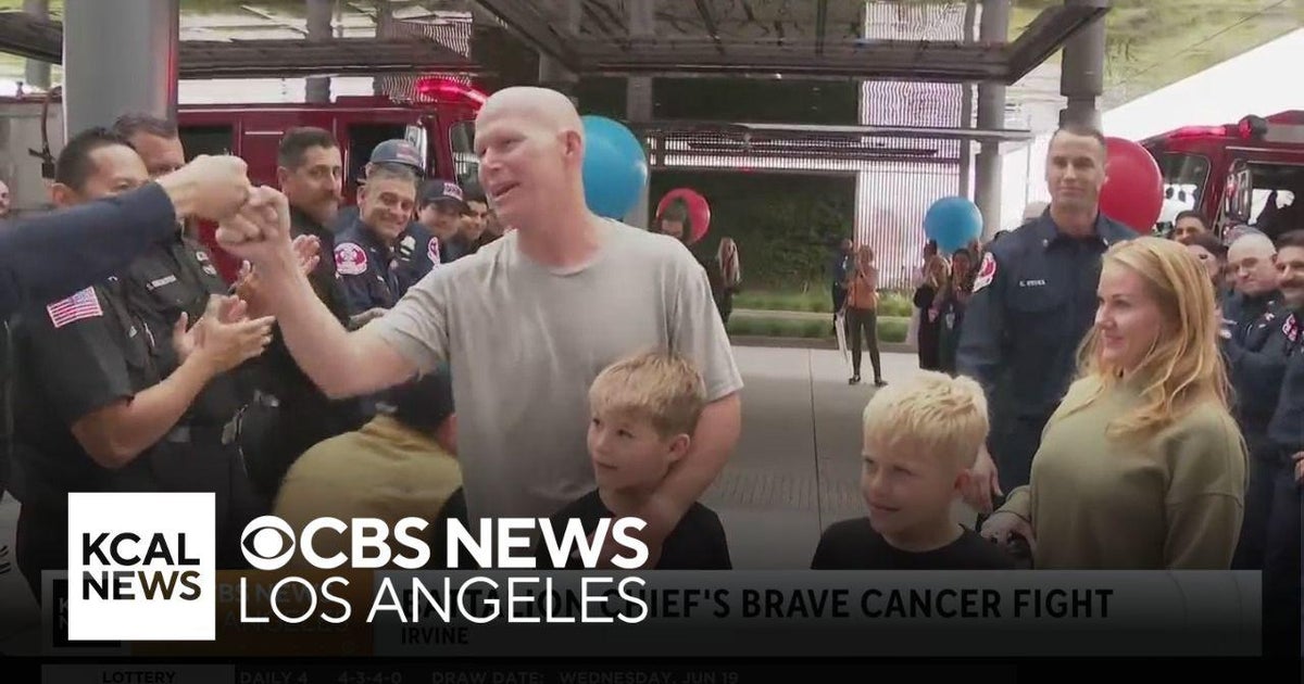 Corona Fire Battalion Chief Brandon Willson is celebrated with a "Clap ...