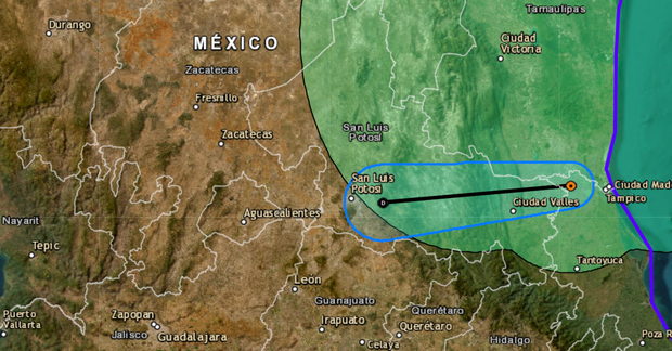 Maps show path of Tropical Storm Alberto as it moves over Mexico - KTSA