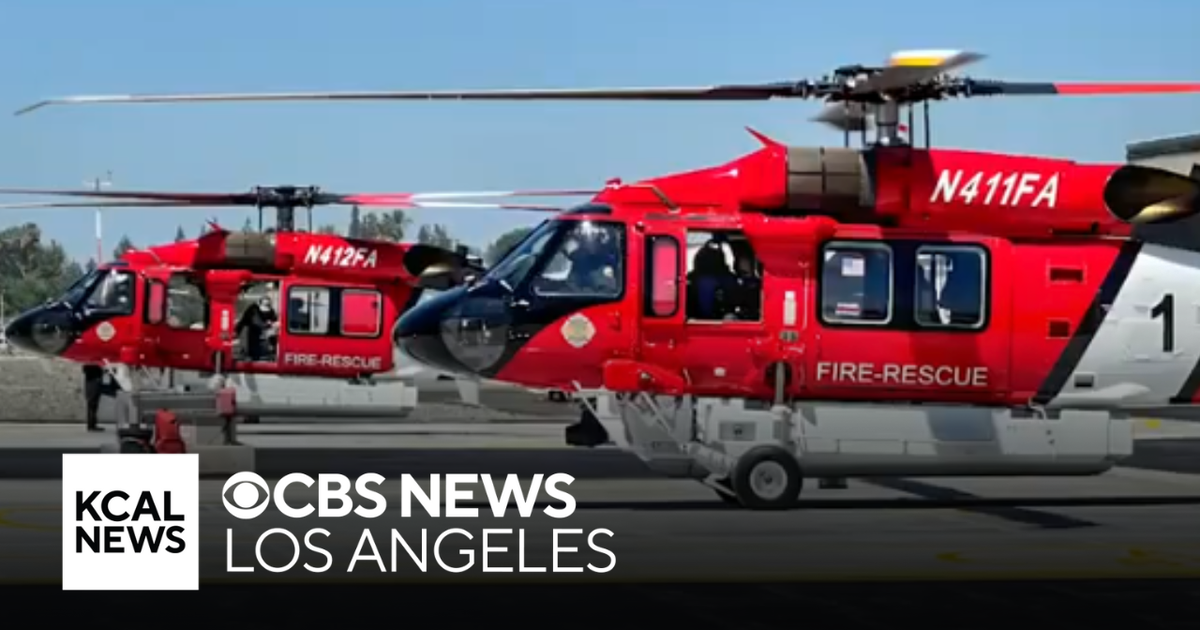 OCFA receives two new firefighting helicopters - CBS Los Angeles