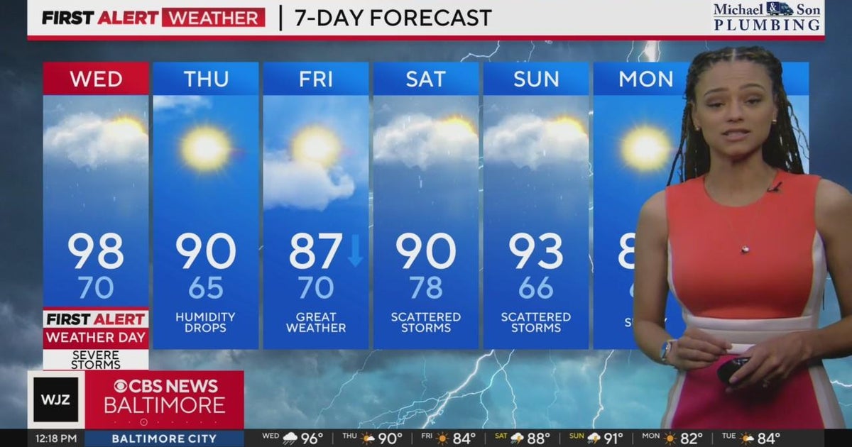 Meteorologist Abigail Degler has your Wednesday afternoon forecast | June 26, 2024 - CBS Baltimore