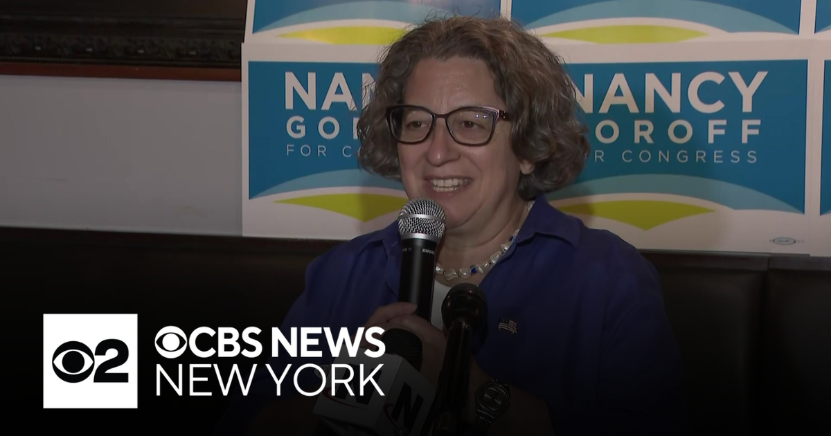Watch New York primary night concession speech from Nancy Goroff - CBS ...