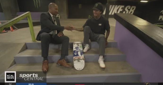 Skateboarder Nyjah Houston aiming for Olympic success - CBS Los Angeles