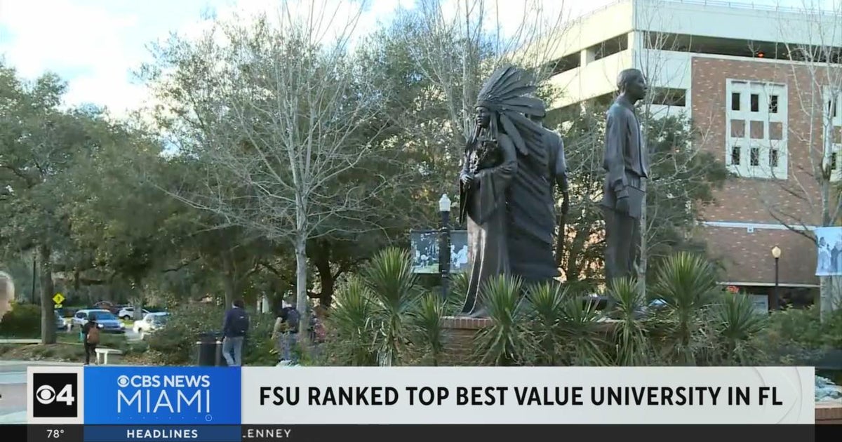 FSU ranked top best value university in Florida - CBS Miami