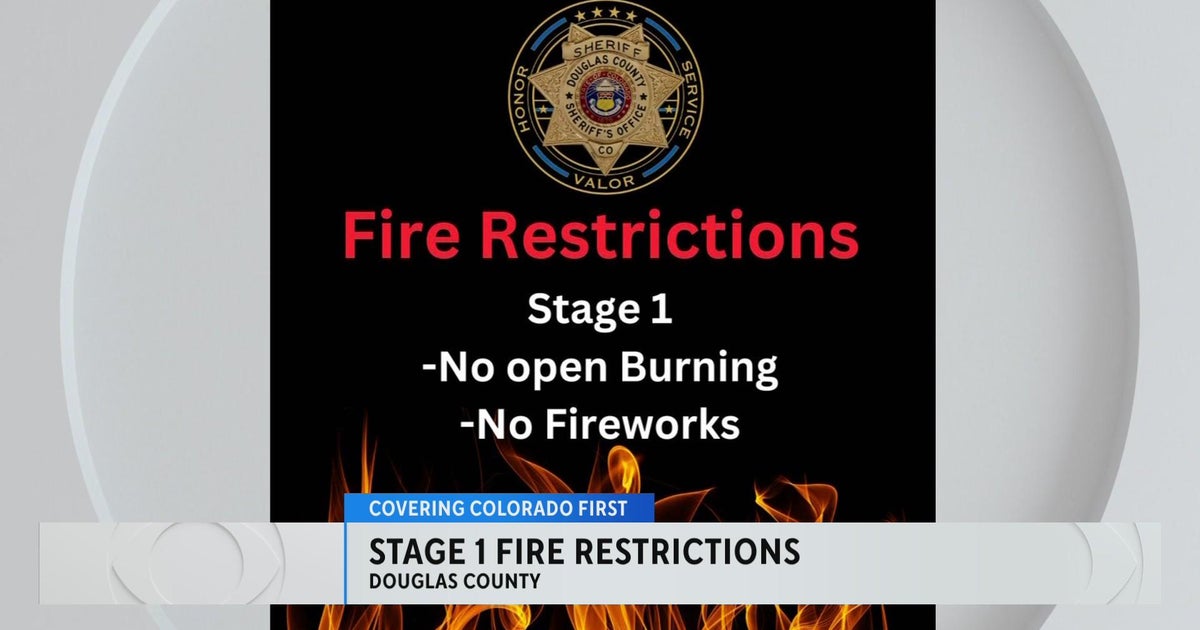 Douglas County announces stage one fire restrictions - CBS Colorado