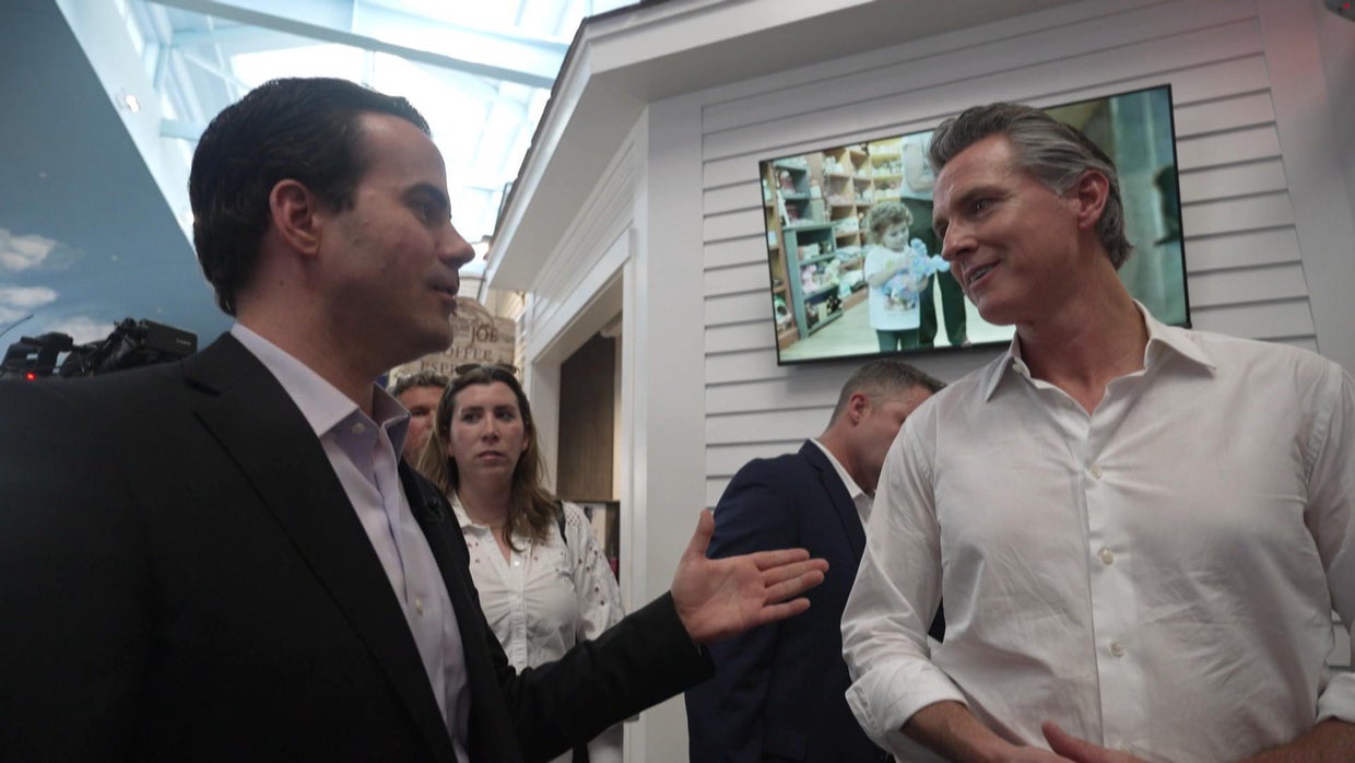 Gavin Newsom tells "CBS News Sunday Morning" he is "all in" with ...