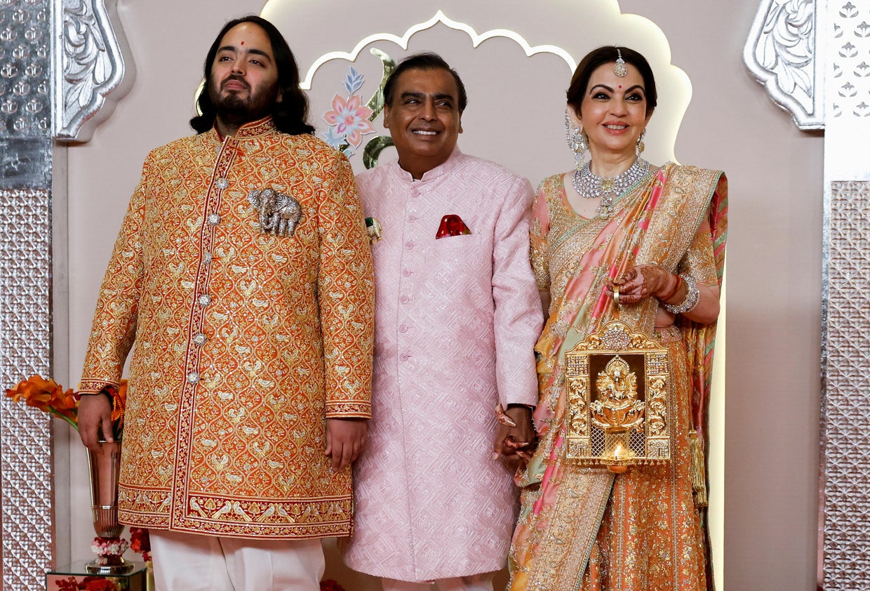 See photos of stars at the mega wedding for the son of Asia's richest ...